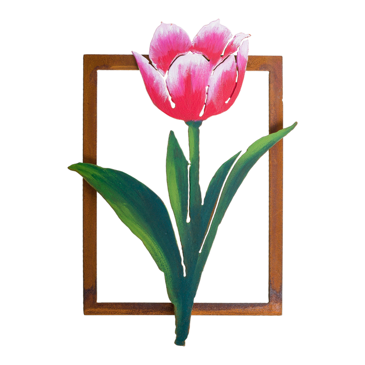 Single Tulip Frame – Rusty Birds