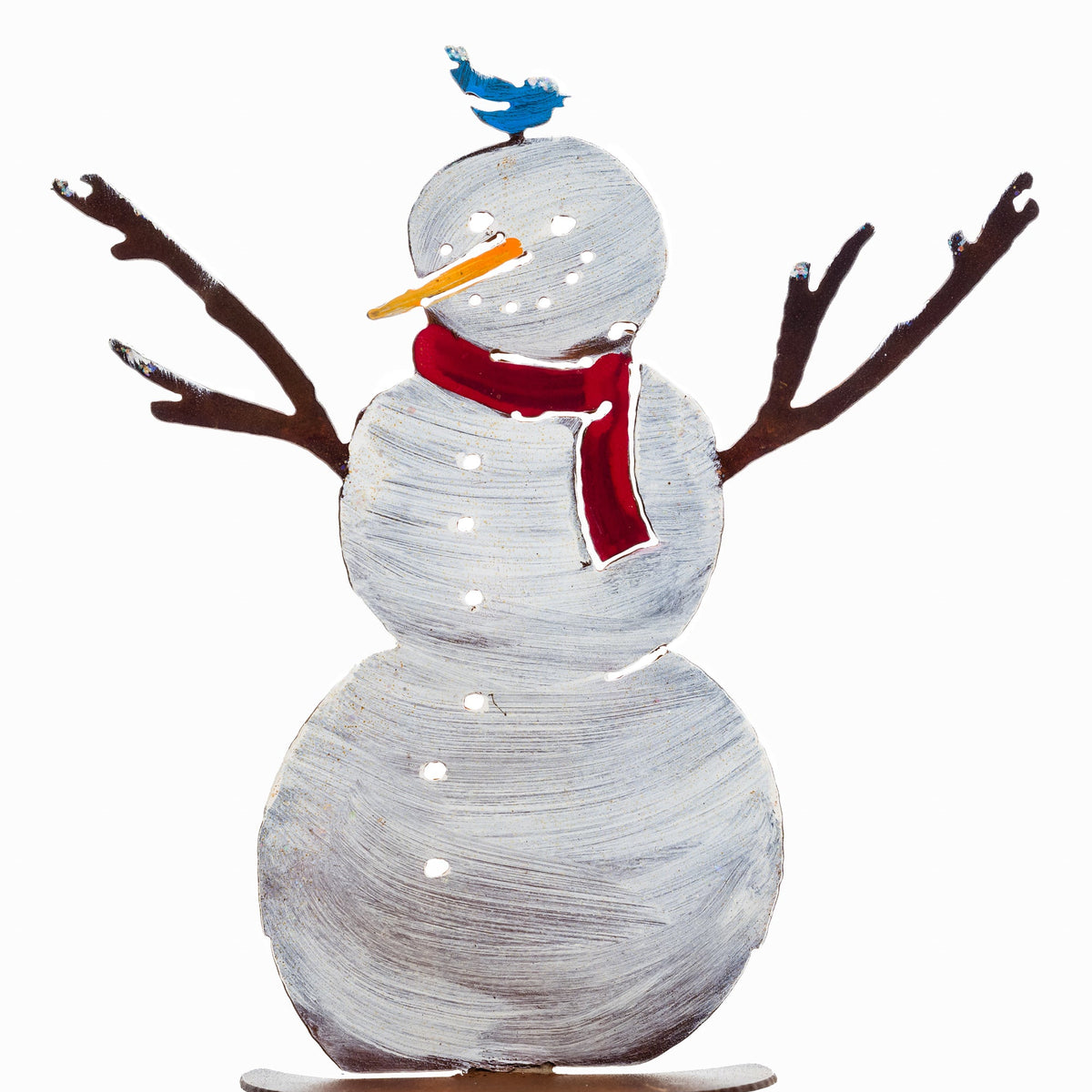Snowman Pop-up - Rusty Birds - Outdoor Art