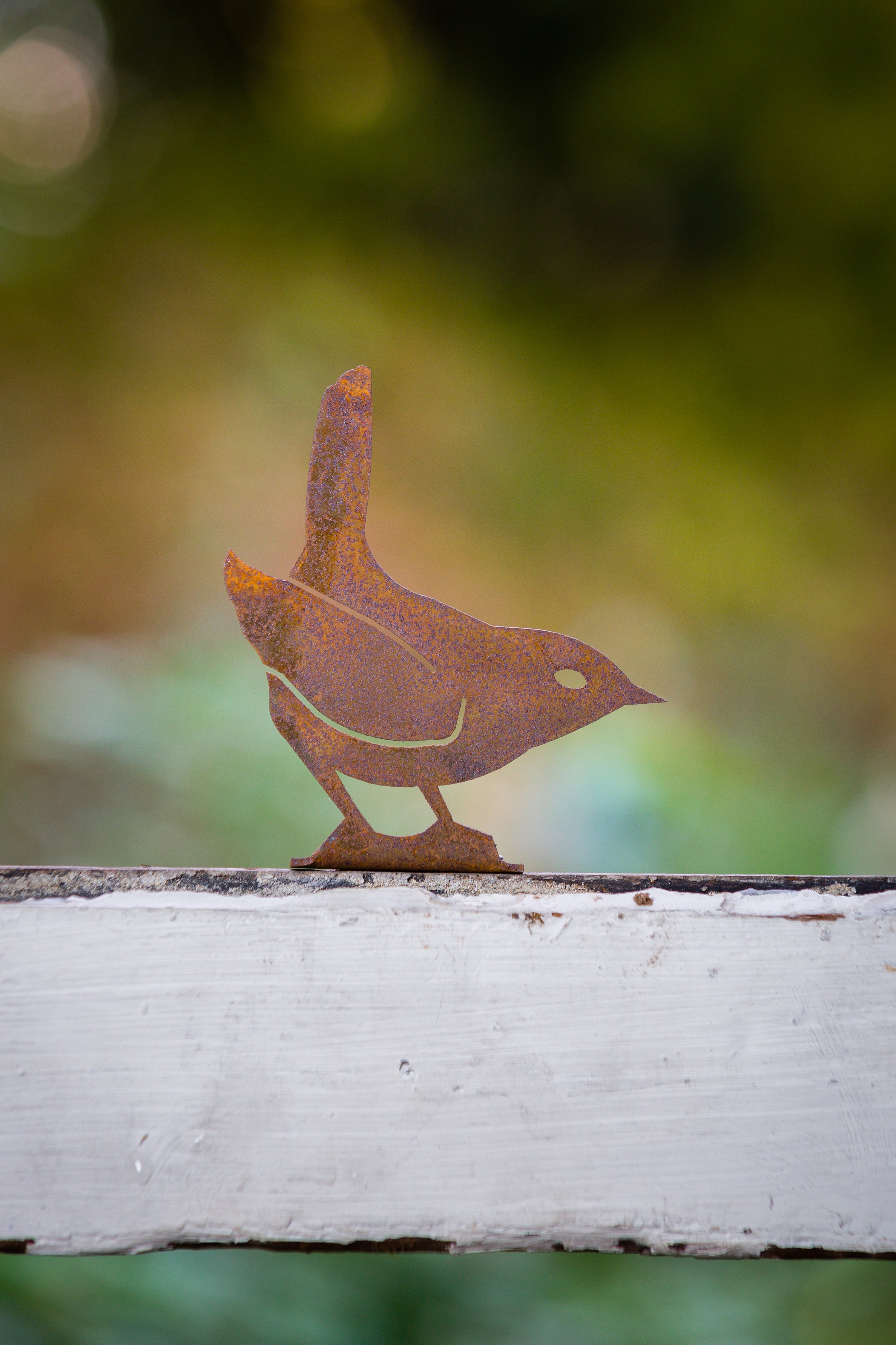 Winter Wren - Rusty Birds - Unique Outdoor Art