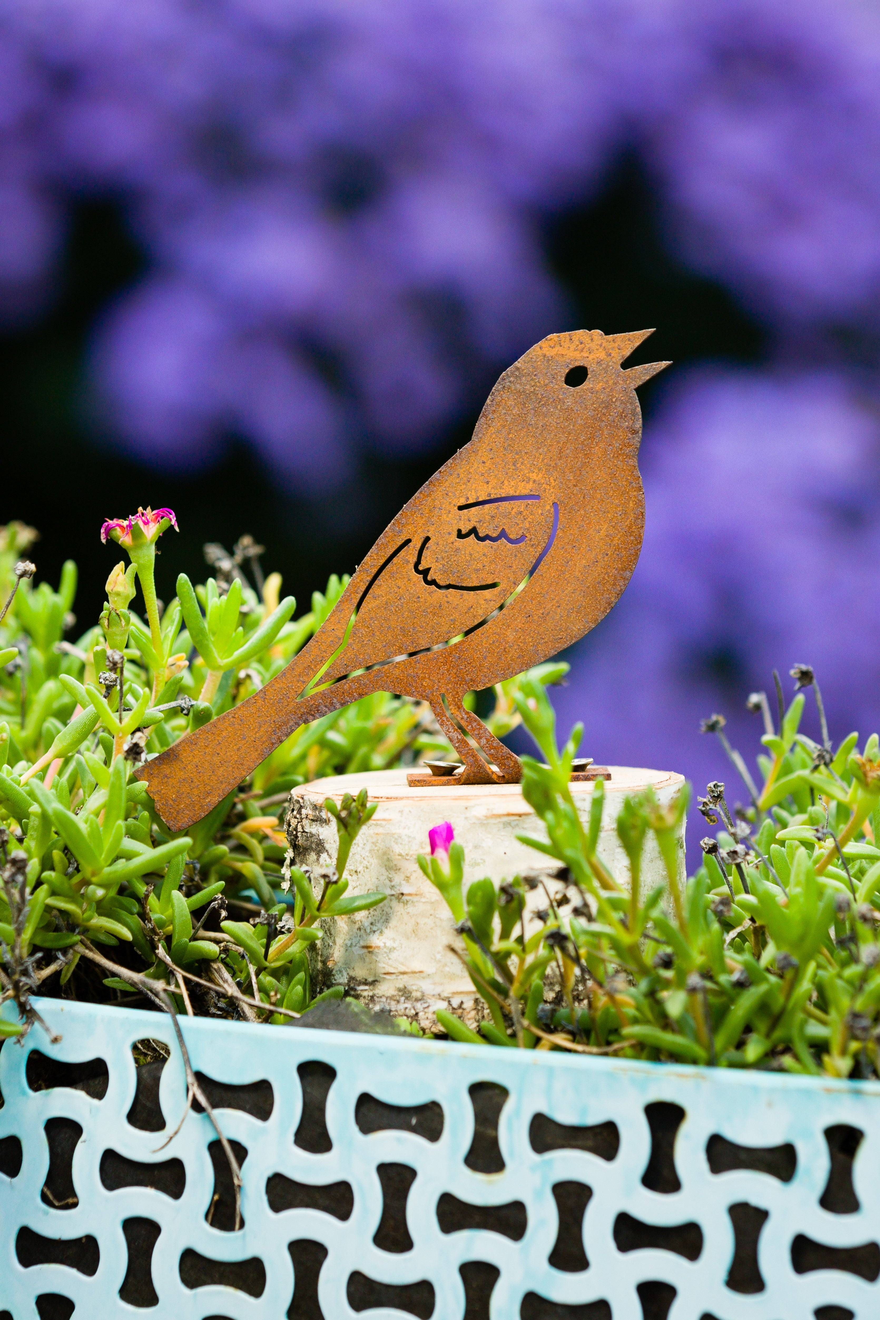 Vesper Sparrow - Rusty Birds - Unique Outdoor Art
