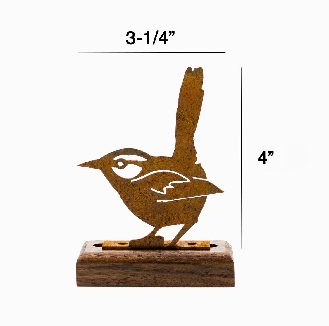 House Wren - Rusty Birds - Unique Garden Art