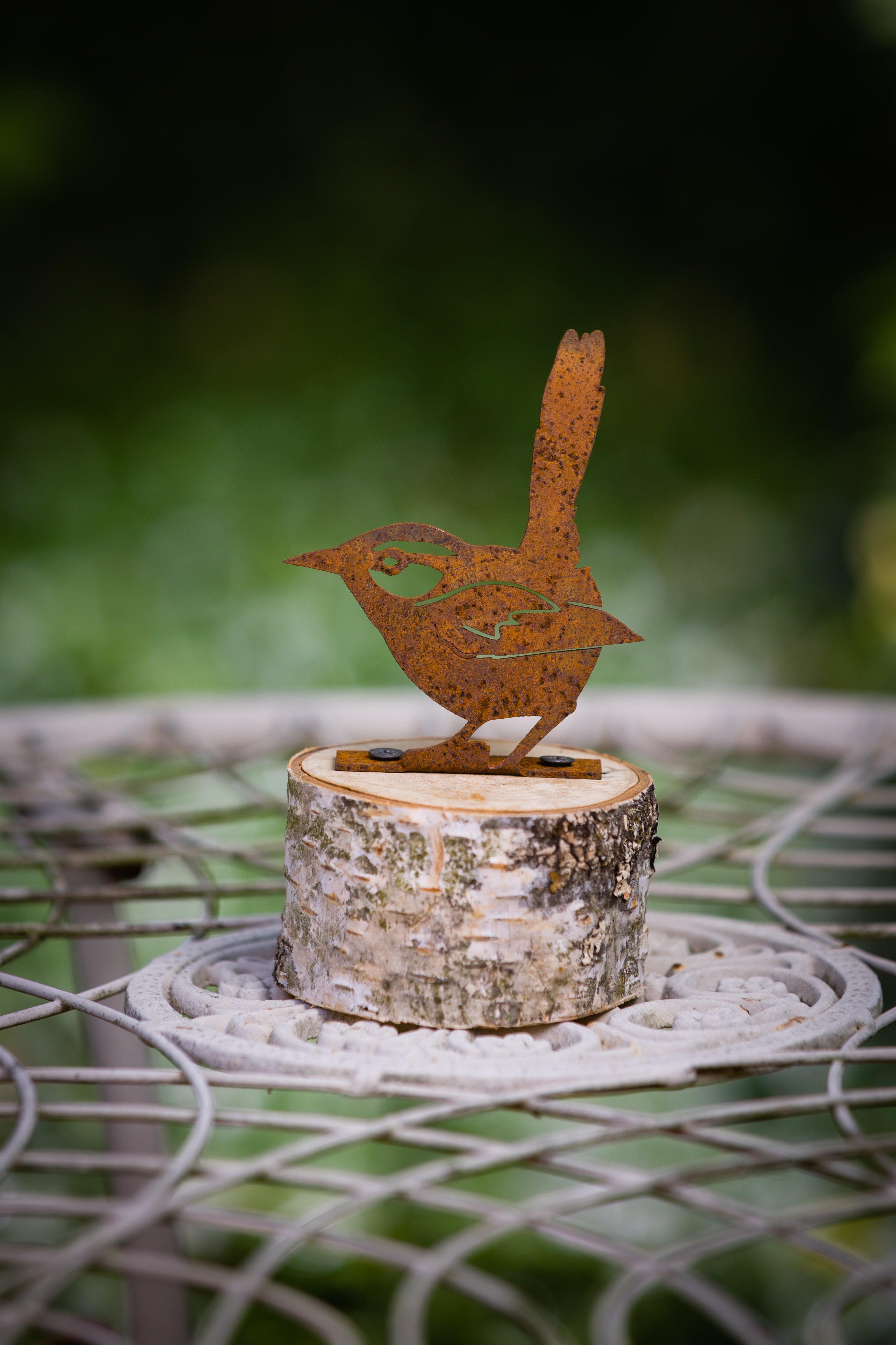 House Wren - Rusty Birds - Unique Garden Art