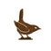 Winter Wren - Rusty Birds - Unique Outdoor Art